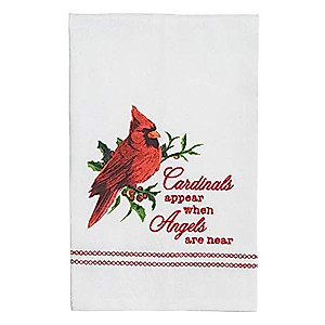burton+BURTON Cardinals Appear Festive Tea Towel