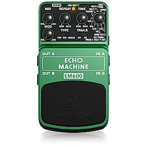 Behringer Echo Machine Em600 Ultimate Echo Modeling Effects Pedal