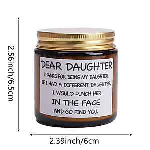 Mothers Day Gifts for Daughter, Daughter Gifts from Mom and Dad, Birthday Gifts for Daughter Adult, Daughter Candle for Graduation Wedding