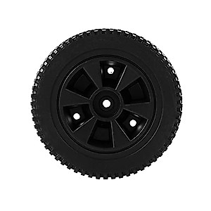 G437-0037-W1 Grill Wheels Replacement Parts for Charbroil Wheels Gas2coal 463344015 463436215 463347017 463343015 463376017 463432215 Kenmore 415.16123801 Plastic Black 7 Inch BBQ Wheels 2PCS