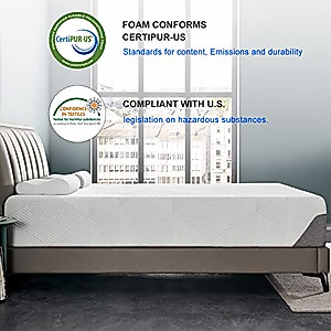 Molblly Queen Mattress, 10 inch Gel Memory Foam Queen Size Mattress in a Box, Medium Firm Bed Mattress Queen, Cool Sleep & Comfy Support, 10 Year Support