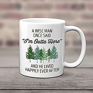 CANARY ROAD I'm Outta Here Retirement Mug | Divorce Gift Men | Retirement Gift for Men | Retirement Party Decor | Coworker Retirement | Retiree Gift | Boss Retirement