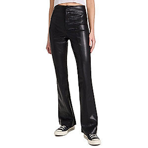 [BLANKNYC] Womens Vegan Leather High Rise Pants, Stand Out, 31-32 US