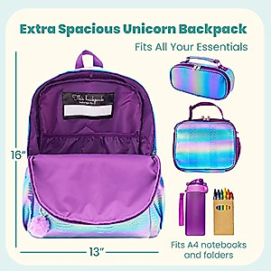 Mermaid Backpacks for Girls - Girls Backpack for School Kindergarten Elementary - School Backpack for Kids Cute Backpack - Kids Backpack for Girls School Backpack - Toddler Backpack Bookbags for Girls