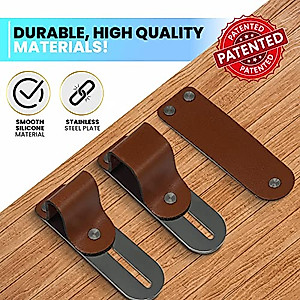 Phone Strap Grip Holder Finger [KN FLAX] Cell Phone Grip Telescopic Phone Finger Strap Stand Universal Finger Kickstand for Most Smartphones (Black)