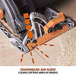 Evolution Power Tools R185CCS 7-1/4" TCT Multi-Material Cutting Circular Saw, 7-1/4", Orange