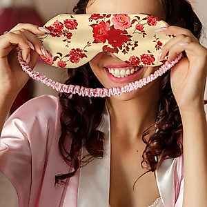 JarThenaAMCS 12Pcs Red Floral Cotton Fabric Bundles Retro Flower Plaid Stripe Fat Quarters Decorative Quilting Patchwork for DIY Craft Home Party Decor, 18 x 22 Inch