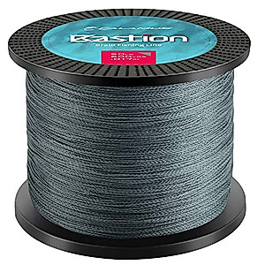 Calamus Bastion Braided Fishing Line, Gray, 300 Yds, 20 LB (4 Strands)