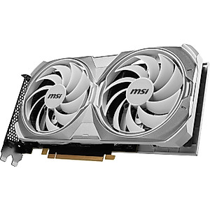 MSI Gaming GeForce RTX 4070 12GB GDRR6X Extreme Clock: 2520 MHz 192-Bit HDMI/DP Nvlink TORX Fan 4.0 Ada Lovelace Architecture Graphics Card (RTX 4070 VENTUS 2X WHITE 12G OC)