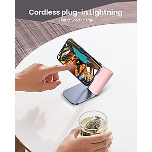 L.LYFOVR Pink Small Portable Battery Charger 4800mAh, Tiny Power Bank Ultra-Compact 15W Fast Charging Mini Battery Pack Power Charger for iPhone 14 Pro/13/12/11/8/iPad Air/Mini/Pro/AirPods Pro I/II