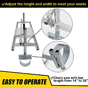 JMTAAT Portable 14" - 36" Chainsaw Mill Planking Milling Guide Bar Brush Wood Lumber Cutter Builders and Woodworkers