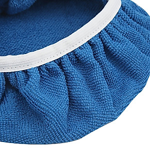 9 Pcs 6 Inches Buffer Bonnets Waxers Bonnet Set,Car Orbital Buffer Polisher Pad Bonnet Microfiber Polishing Buffing Bonnet Set for Cars Motorcycles