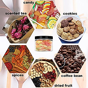 18 Pack 10.8 Oz Plastic Jars with Lids, Clear Round PET Wide-Mouth Container for Slime, Cosmetics, Bathroom, Kitchen, Tool Accessories, Gift, and Traveling Storage, BPA Free, Black Lids