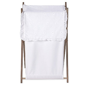 Baby and Kids Clothes Laundry Hamper for White Eyelet Bedding Set by Sweet Jojo Designs