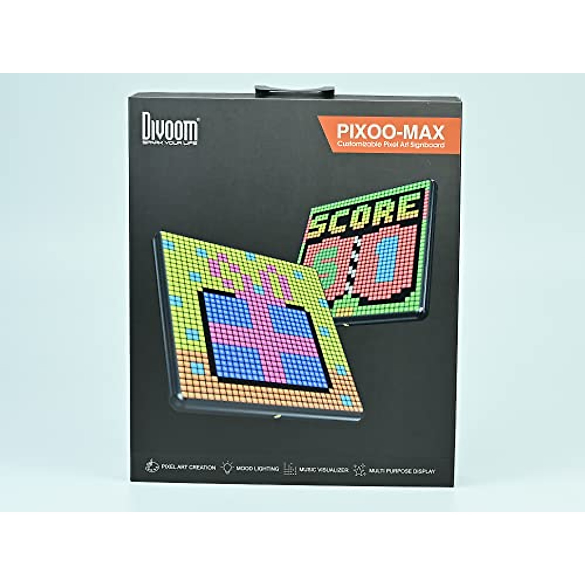 Divoom Pixoo-Max Pixel Display, APP Cellphone Control Display with 32 X 32 Programmable LED Screen for Home Decoration, Business Advertisement