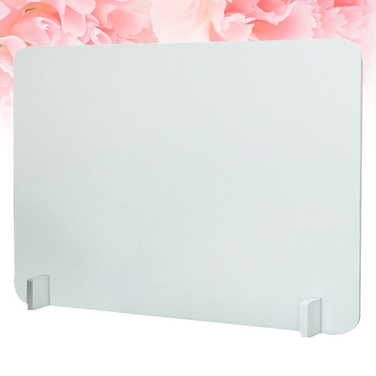 WATIIFUFU Acrylic Desk Sheer Panels Office Divider Desk dividers Classroom Privacy Desk Divider Office partitions and dividers freestanding Table Cut Off Splash Guard Frosted White