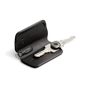 Bellroy Key Cover – Third Edition (Leather Key Holder, Holds 2 – 4 Keys) - Black