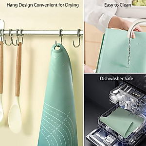 Silicone Baking Mat Extra Large Non-stick Baking Mat With High Edge, Food Grade Silicone Dough Rolling Mat For Making Cookies, Macarons, Multipurpose Mat, Countertop Mat, Placemat (20"X28")