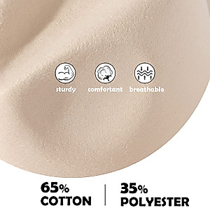 Lisianthus Men & Women's Felt Wide Brim Western Cowboy Outdoor Fedora Hats with Belt A Shiny-Creamy