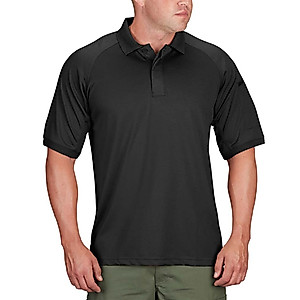 Propper Men's Snag Free Short Sleeve Polo, Black, Large