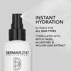 Dermablend Lock and Last Water-Resistant Setting Spray, Finishing Spray for Makeup with Lightweight Natural Finish, Spray with Witch Hazel