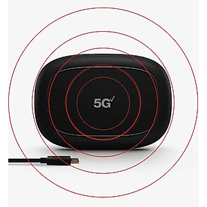 C5G Bundle | Inseego Verizon 5G and 4G LTE MiFi M1000 Hotspot Bundled with 2 Batteries (1 Stock + 1 Extra) | Connect up to 15 WiFi Devices and 1 Wired | Great for Remote Workers Wi-Fi 2.4 GHz & 5 GHz