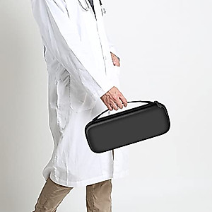 Stethoscope Case Compatible with 3M Littmann Classic III Monitoring/Lightweight II S.E/Cardiology IV Diagnostic/MDF Acoustica Stethoscopes, Extra Pocket for Doctor & Nurse Accessories (Black)