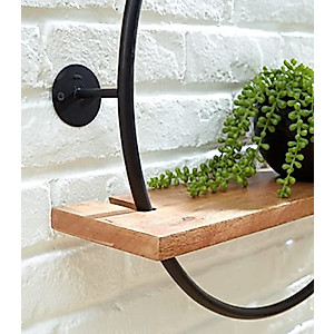 Signature Design by Ashley Darlaton Mixed Media Wall Shelf, Natural Wood