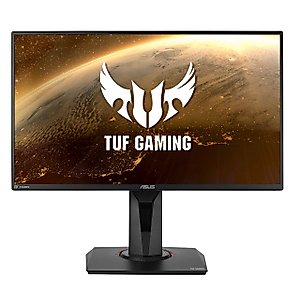 ASUS TUF Gaming VG259QM 24.5” Monitor, 1080P Full HD (1920 x 1080), Fast IPS, 280Hz, G-SYNC Compatible, Extreme Low Motion Blur Sync,1ms, DisplayHDR 400, Eye Care, DisplayPort HDMI (Renewed)