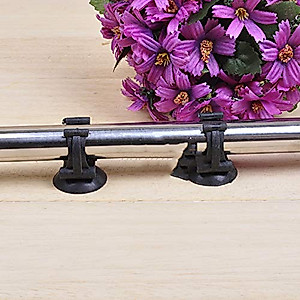 2 PCS Suction Cup Fish Tank Aquarium Heater Rubber Clip Airline Tubing Glass Holder Black Pet Supplies Cost- Effective Fashion in Practical