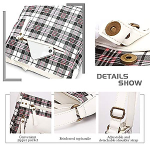 KL928 Crossbody Bags for Women Shoulder Purses and Handbags, L-white