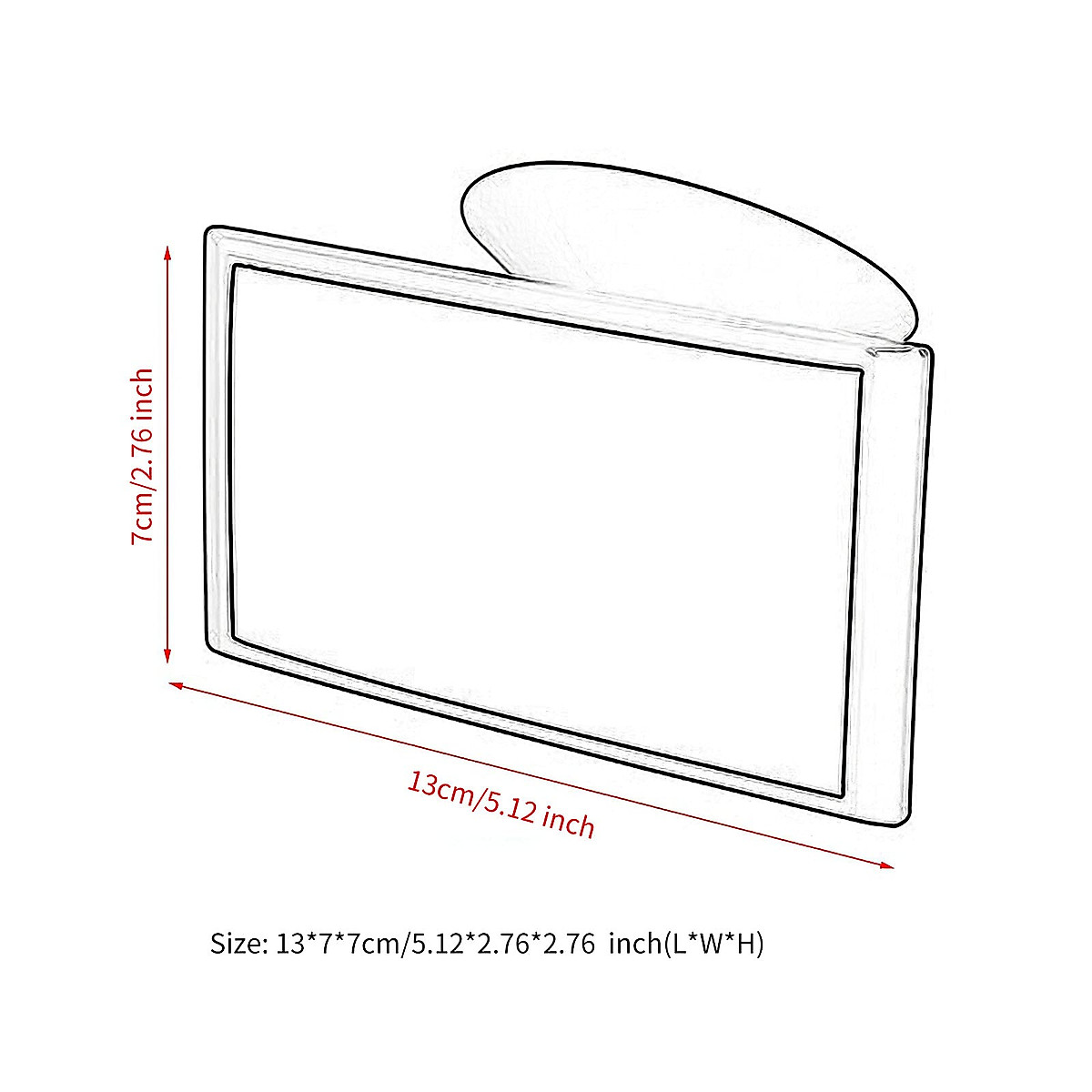 Practical Baby Rear seat Mirror Mirror car Suction Cup Rear View Mirror with Rear View Child Safety Rear View Adjustable Baby Mirror for The car Interior