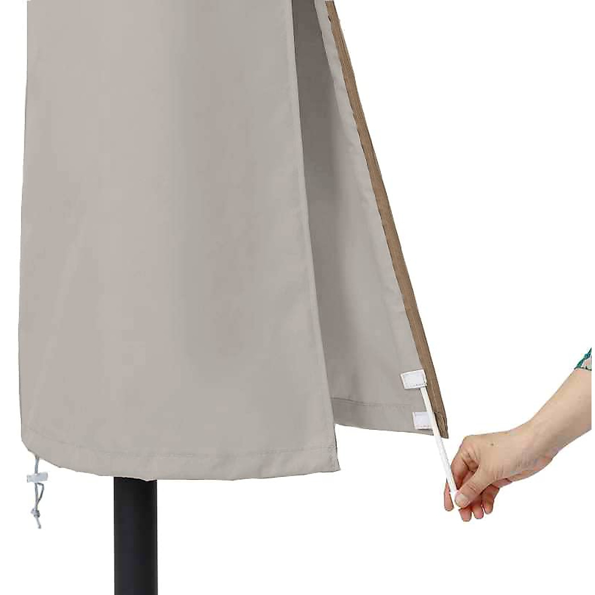 Garden Balsam Umbrella Cover for 6ft to 9ft Patio Umbrellas, Waterproof and Durable Market Umbrella Cover with Zipper and Rod