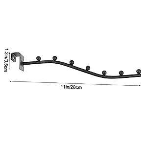 Zerodeko 2pcs Clothes Hook Metal Clothes Rack Peg Board Hooks Heavy Duty Clothes Hanger Rack Rolling Clothes Rack Closet Rod Storage Organizer Heavy Duty Coat Hook Hooks for Hanging Clothes