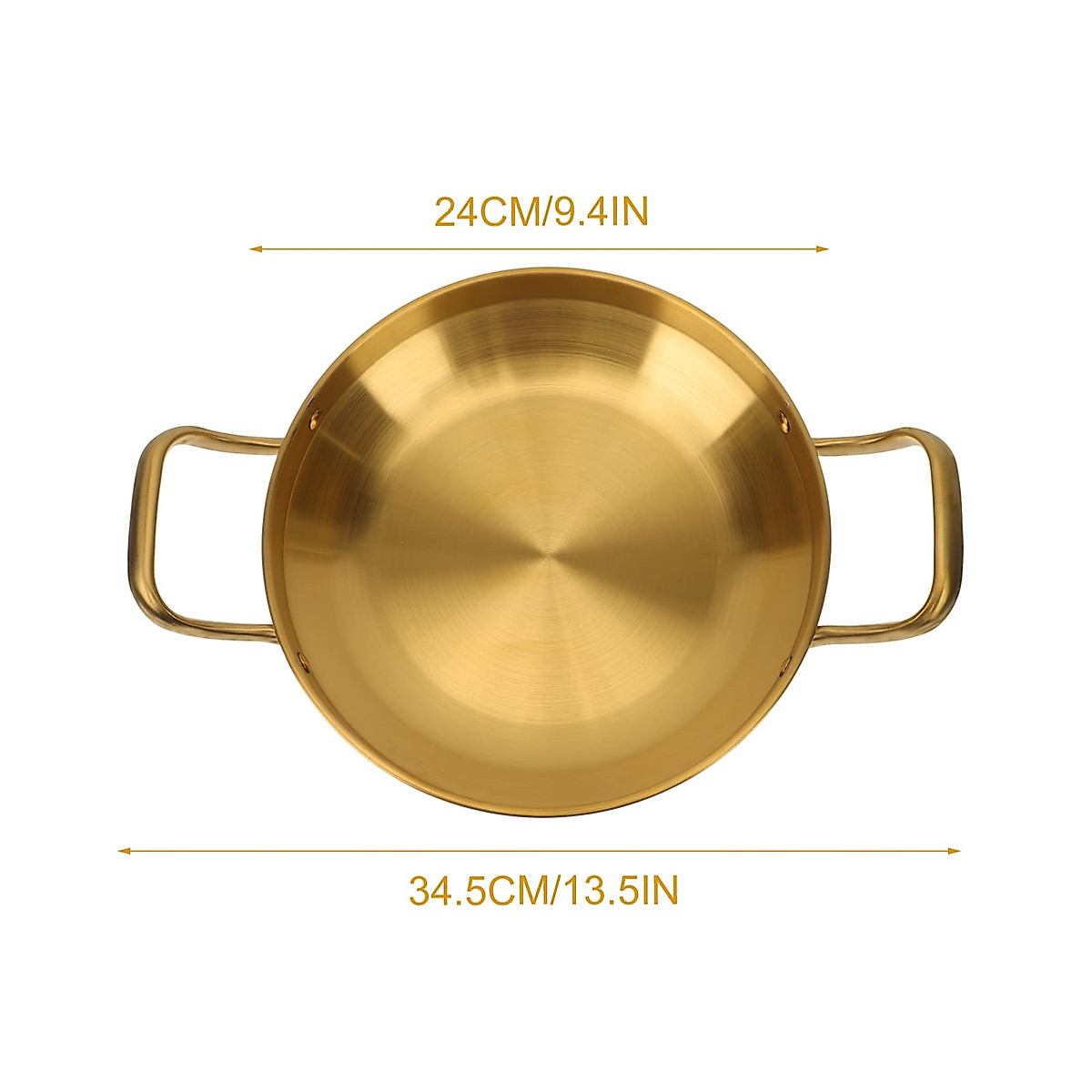 Korea Noodle Ramen Pot Stockpot: Stainless Steel Pasta Pots Stir Fry Pan Omelet Paella Pans Ramen Soup Pot