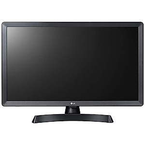 LG 24LM530S-PU 24 inch HD Smart TV with webOS 3.5 Bundle with 2X 6ft High Speed HDMI Cable Black and Stanley SurgePro 6 NT 750 Joule 6-Outlet Surge Adapter with Night Light