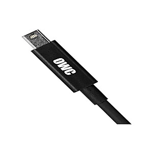 OWC Premium Thunderbolt 2 Cable, 1.0 meter (39 inch, 3.2 feet), Black, (OWCCBLTB1MBKP)