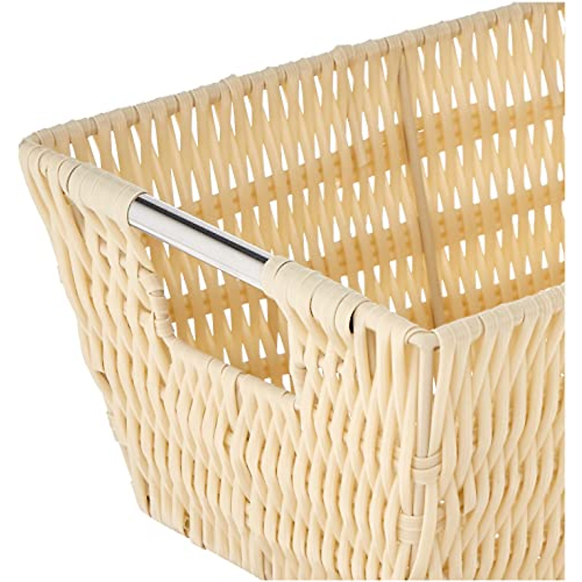 Whitmor Rattique Small Shelf Tote Latte (Pack of 2)