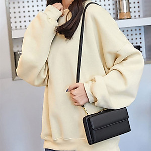 Formva Women Touch Screen Crossbody Bags Cell Phone Wristlets Purse, RFID Blocking Clutch Wallets Card Holder with 2 Shoulder Strap