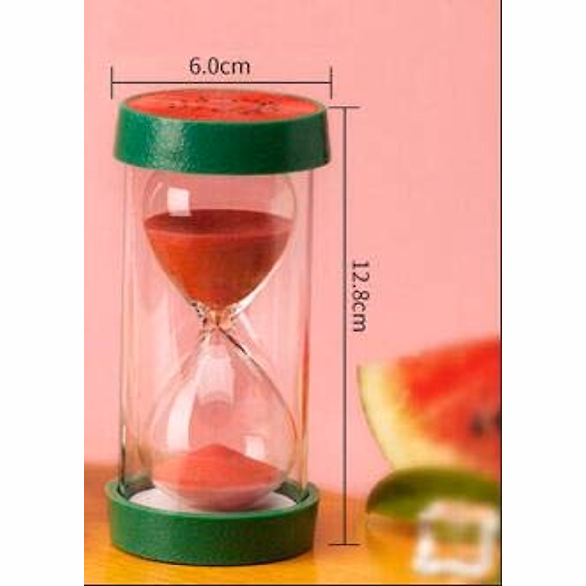 Colorful Fruit Hourglass Timer Sand Timer Sandglass Timer Sand Clock Timer for Games Classroom Home Office Kiwi Fruit 30mins