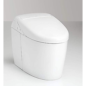 TOTO MS988CUMFG#01 NEOREST RH Dual Flush 1.0 or 0.8 GPF Toilet with Intergeated Bidet Seat and EWATER White-MS988CUMFG, Cotton White