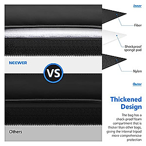 Neewer® 36"x5"x5" / 92cmX12cmX12cm Heavy Duty Photographic Tripod Carrying Case with Strap for Light Stands, Boom Stand, Tripod