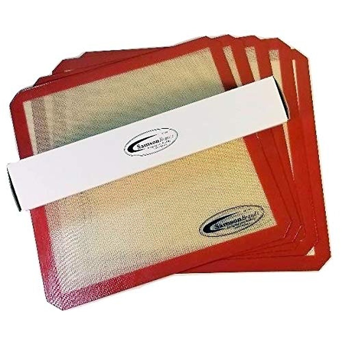 Samson Brands 15" x 15" Silicone Dehydrator Sheets 5-Pack Fits Samson Brands 10 Tray Dehydrator As Well As Magic Mill, Ivation, Viviohome and London Sunshine 10 and 11 Tray Stainless Steel Dehydrators - 5 Pack