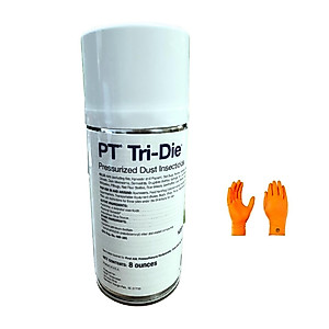 Tri Die Pressurized Insecticide 8oz | Premium USA Supply Gloves for Safe Eradication | USA Supply Pest ID Card