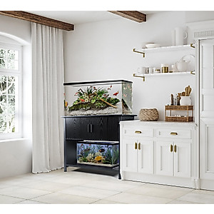 SMONTER Aquarium Stand 40 Gallon Metal Fish Tank Stand Cabinet with Storage Shelf, W36.6*D18.9*H31.5 (Stand Only)