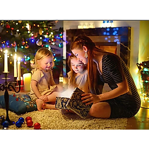 Christmas Tree Earrings for Women Lights Linear Sparkling Rhinestone Colored Christmas Tree Earrings Holiday Christmas Jewelry Gift