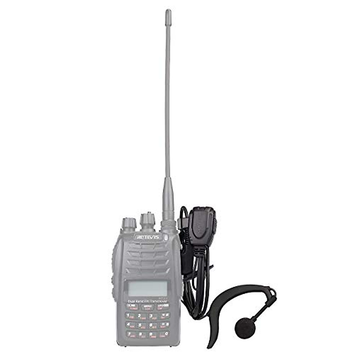 Retevis Soft Earhook Walkie Talkie Earpiece with Mic, Coil Tube, Compatible RT22 RT21 RT68 RT22S H-777S RT15 RB29 Baofeng UV-5R Two Way Radio, G-Type Two Way Radio Earpiece 2 Pin(1 Pack)