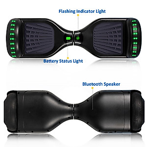 FLYING-ANT Hoverboard with Seat Attachment, 6.5” Self Balancing Scooter with Gokart, Best Gift for Kids and Teenagers