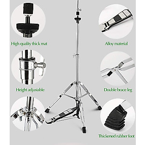 Luvay Hi-Hat Stand, Double Braced 3-Leg Lightweight (5lb)