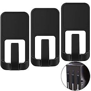 Magnetic Grill Hooks, Magnet Hooks for Grills, Rust Proof & Heavy Duty Outdoor Magnetic Hooks, Grills Magnetic Hooks for Barbecue Tool, Outdoor Hanging, Refrigerator, Grill, Kitchen, Black(3 Pack)